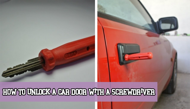 How to Unlock a Car Door With a Screwdriver [Simple Guide] - homenewtools